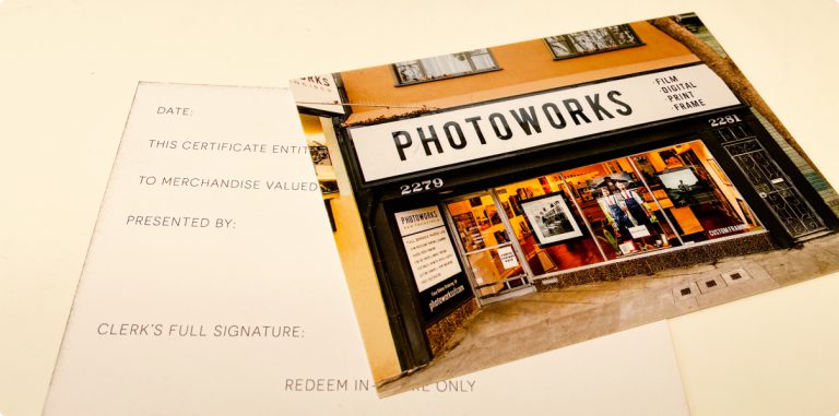 Prints, Film Developing & Custom Orders - Photoworks San Francisco